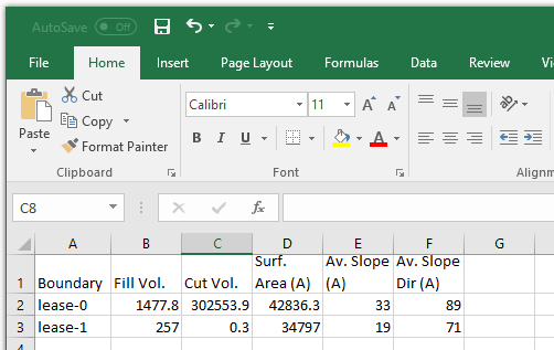 Calculating Volumes Using Two Surfaces: Rock Quarry Example : Softree Technical Systems Support